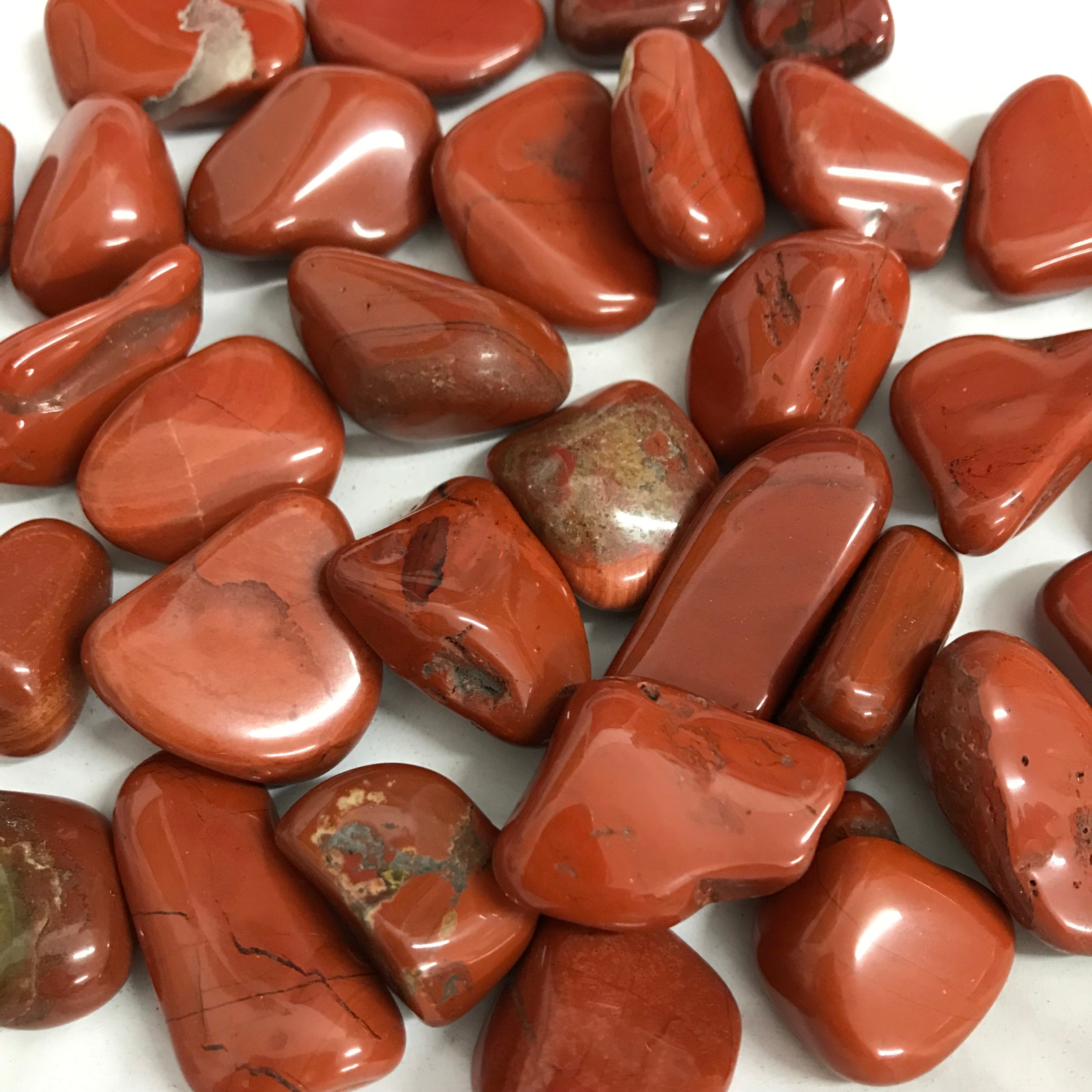 Small Red Jasper Tumble Stones – Crystal Geological
