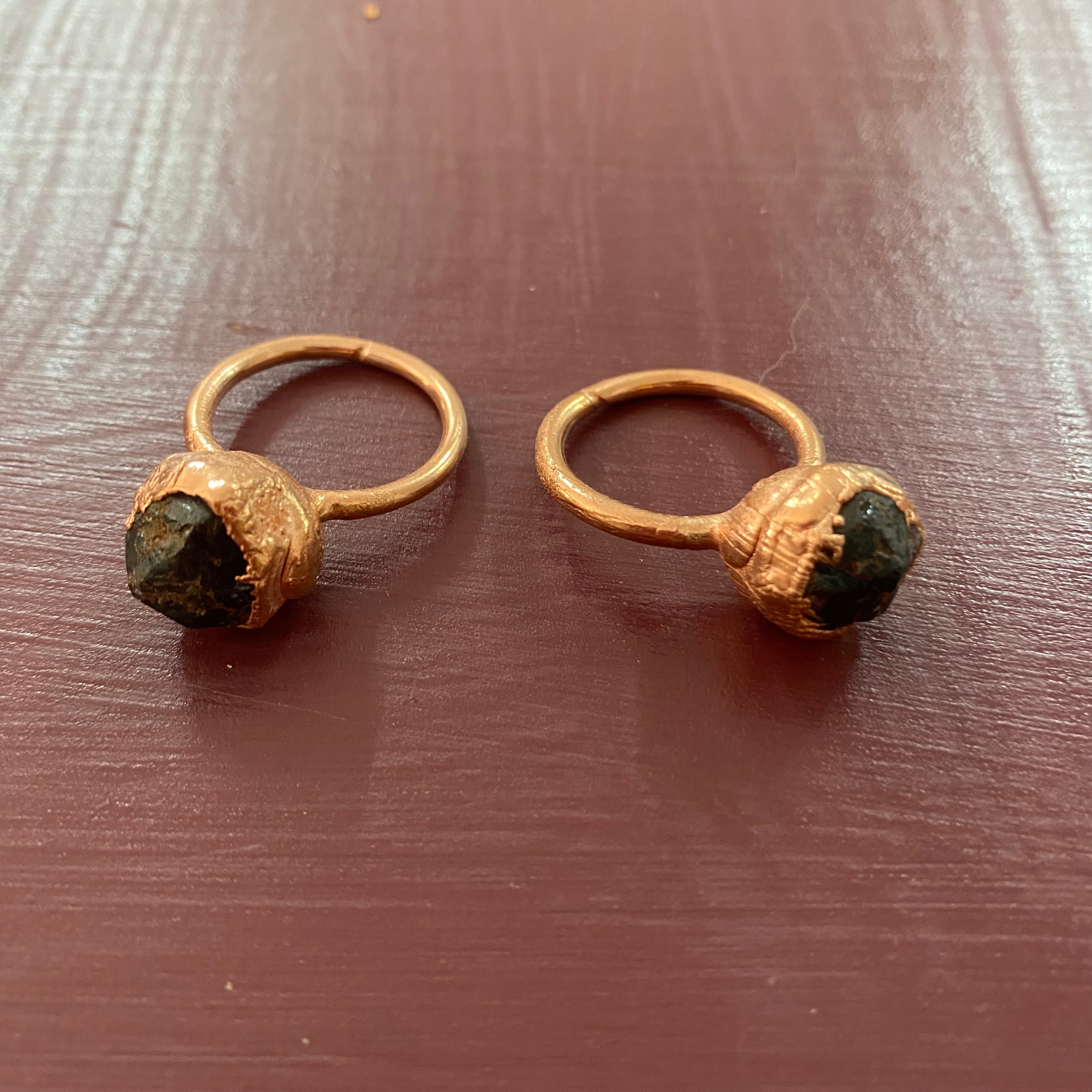 Garnet Copper Ring – Crystal Geological