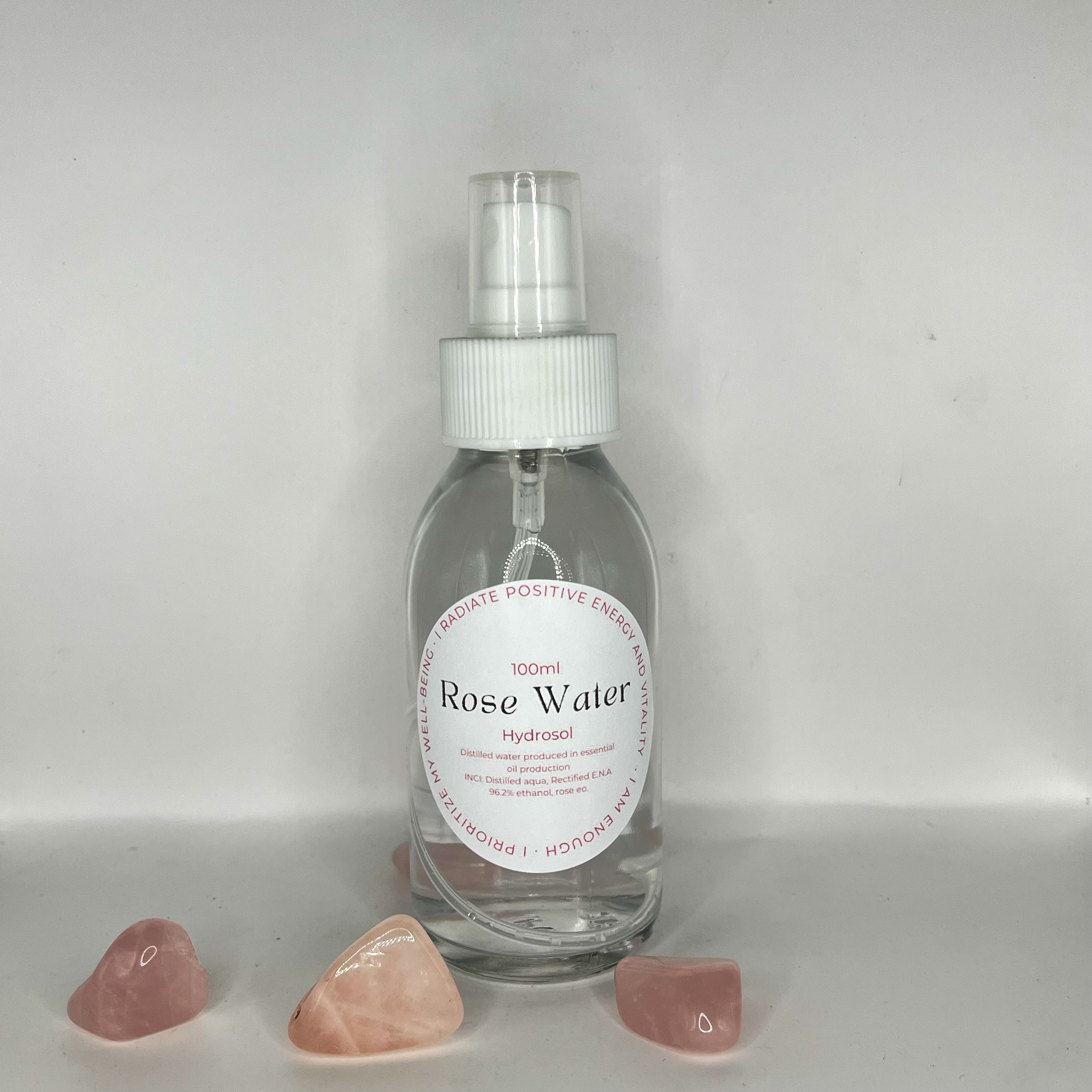 Rose Water Hydrosol Spray (Spritzer) - 100ml – Crystal Geological