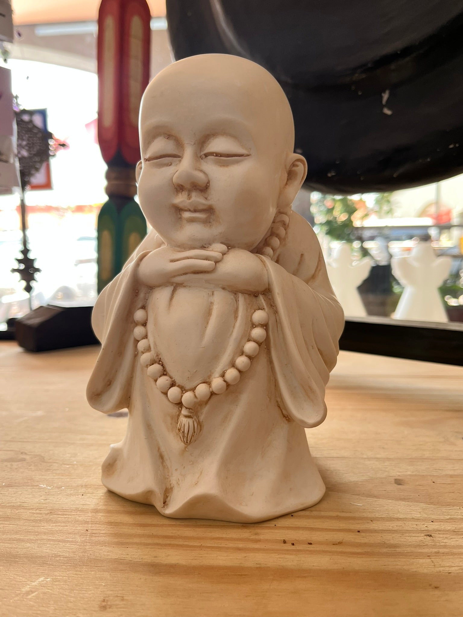 Monk with Chin in Hand - 21cm – Crystal Geological